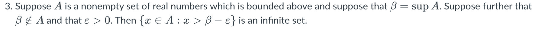 Solved 3. Suppose A is a nonempty set of real numbers which | Chegg.com