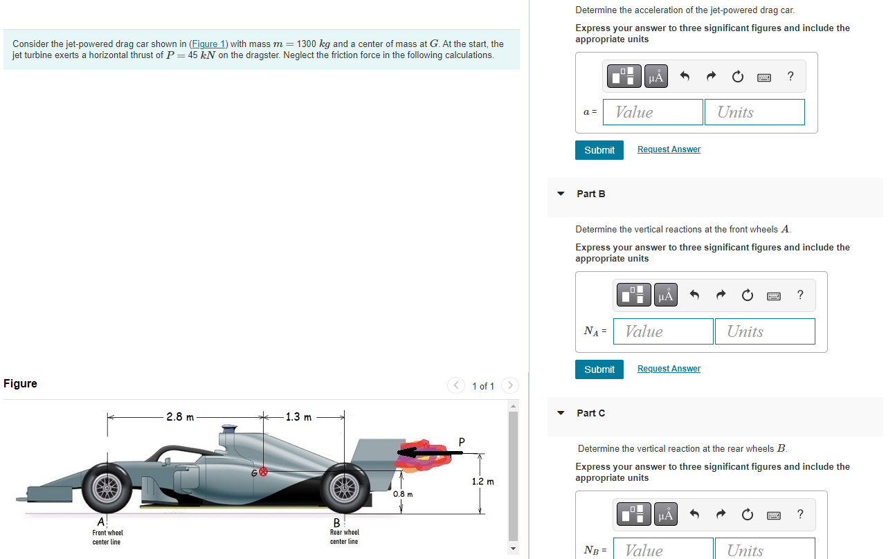 Solved Consider the jet-powered drag car shown in (Figure 1) | Chegg.com