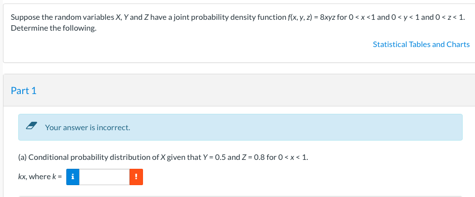 Solved Suppose the random variables X,Y and Z have a joint | Chegg.com