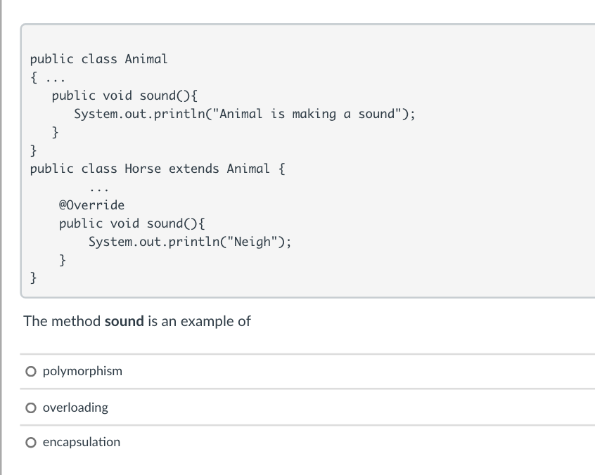Solved Given class Poodle extends Dog; Poodle p = new | Chegg.com