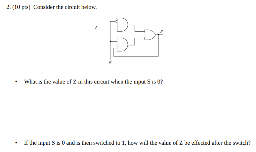 Solved (10 ﻿pts) ﻿Consider the circuit below.What is the | Chegg.com