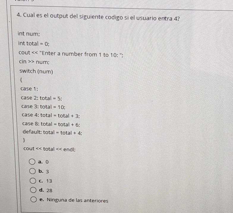 Solved What is the output of the following code if the user | Chegg.com