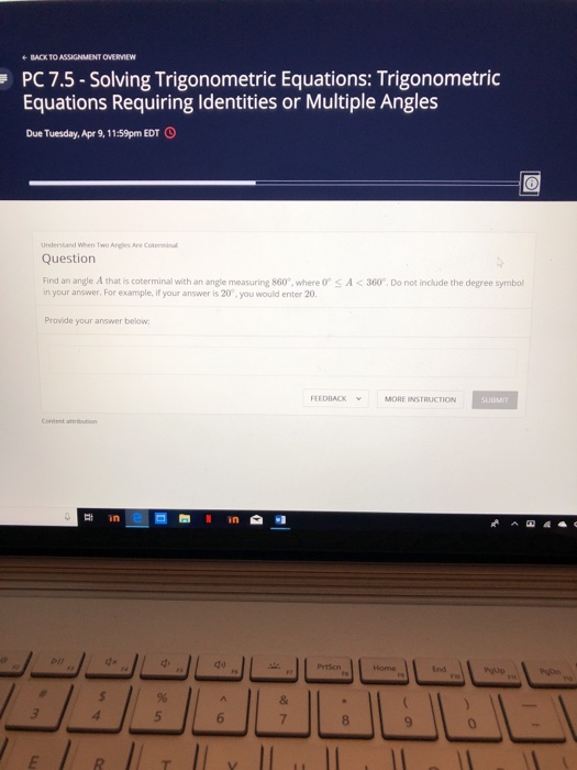 Solved PC 7.5-Solving Trigonometric Equations: Trigonometric | Chegg.com