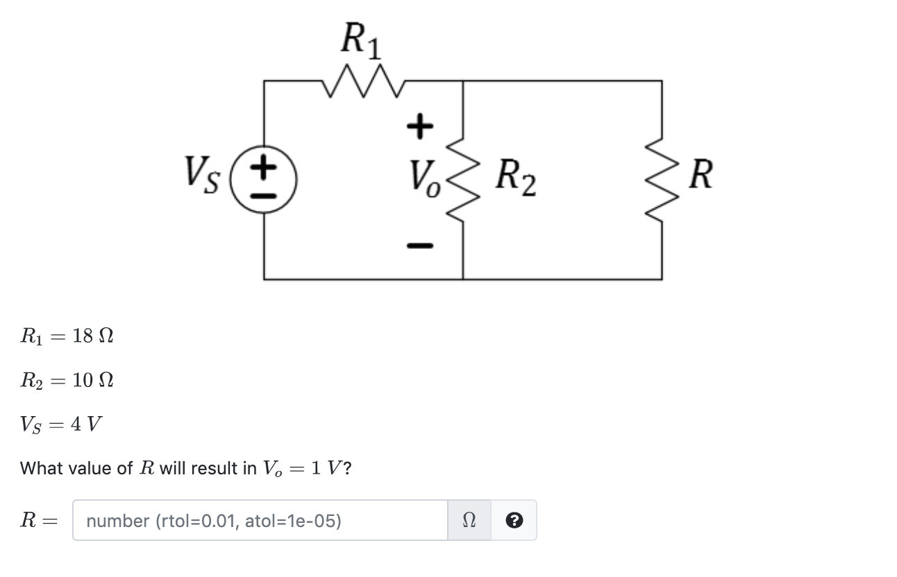 Solved R1 m. + V1 + + VS V2 R2 V = 10 V R1 = 6.12 R2=112 | Chegg.com