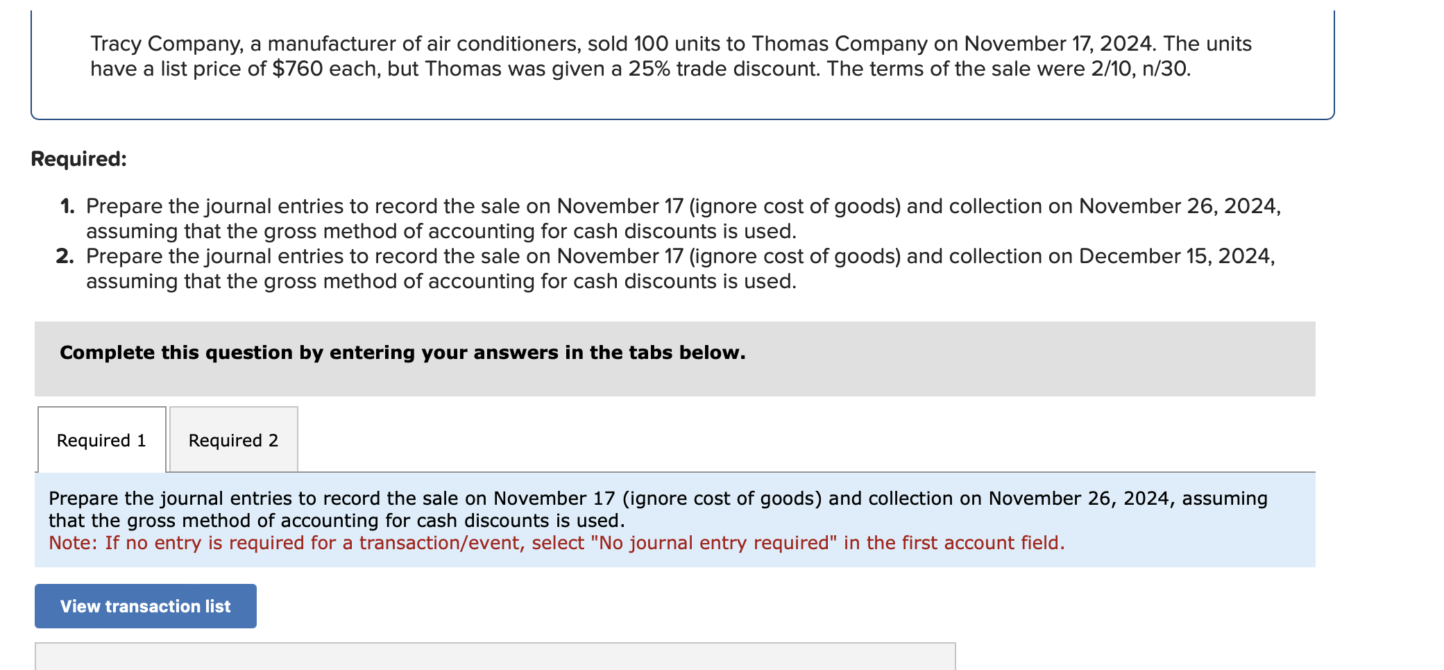 Solved 1a. Tracy Company, a manufacturer of air | Chegg.com
