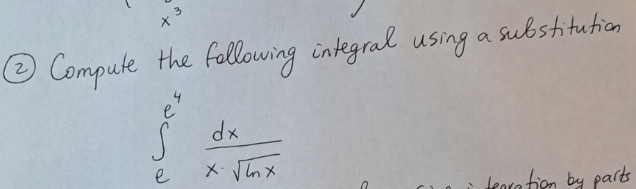 Solved (2) Compute the following integral using a | Chegg.com