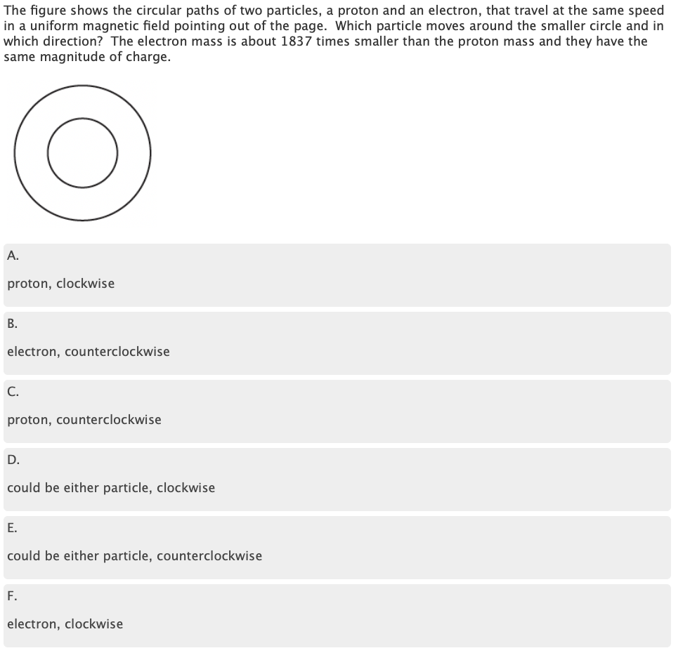 Solved The figure shows the circular paths of two particles, | Chegg.com