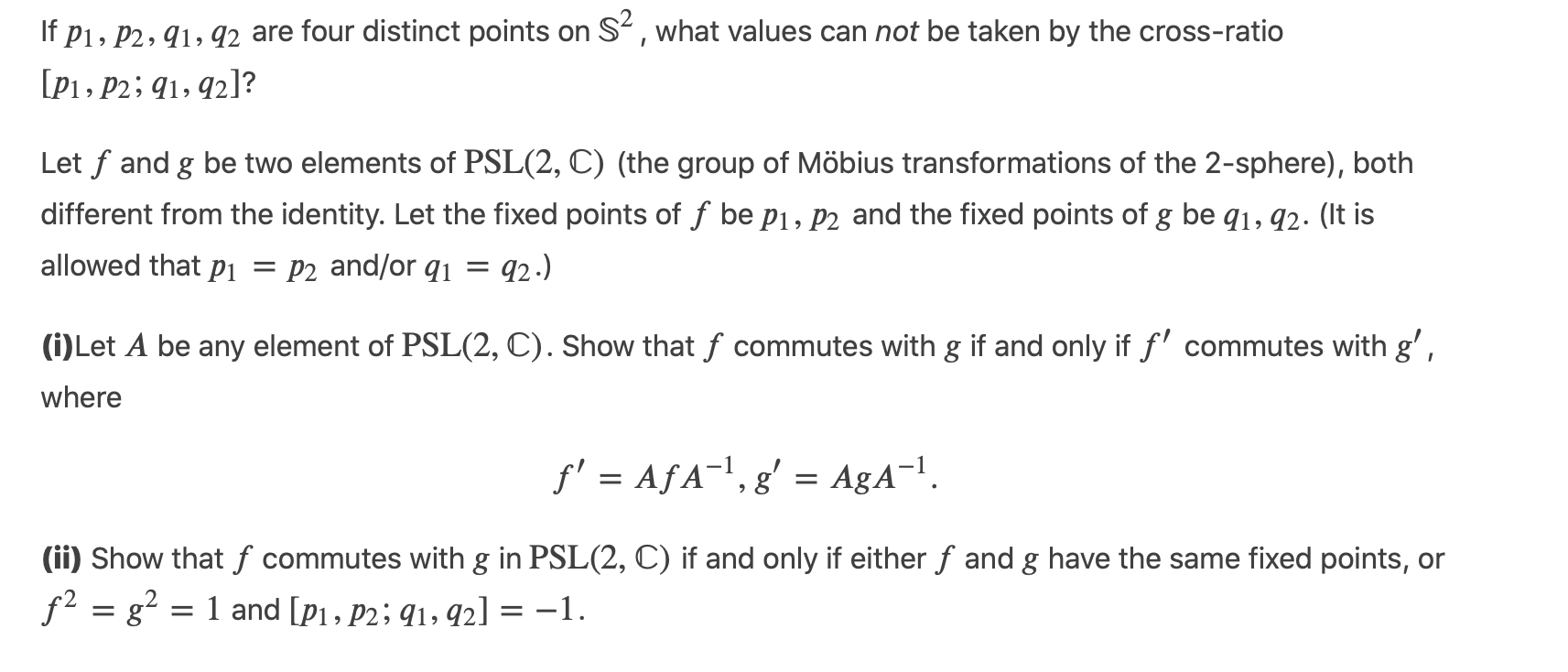 Solved If P1, P2, 91, 92 are four distinct points on S², | Chegg.com