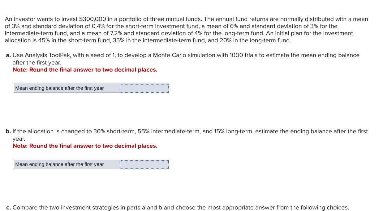 Solved a. Use Analysis ToolPak, with a seed of 1 , to | Chegg.com