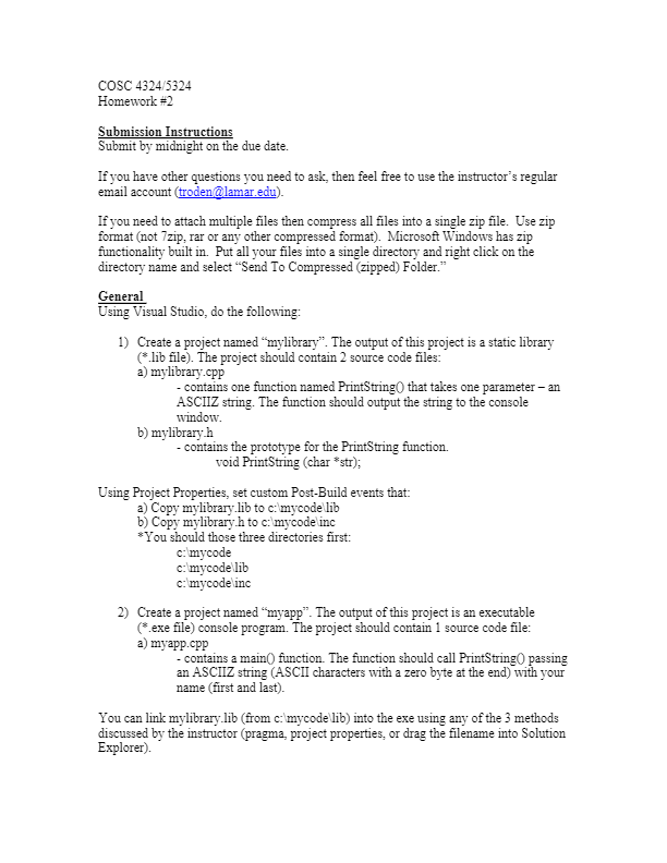 Solved needed help with this in visual studio 2017Submission | Chegg.com