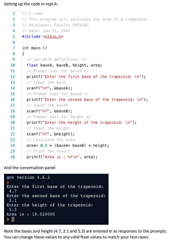 Solved Week 3-Trapezoid araa Overview This hands-on lab | Chegg.com