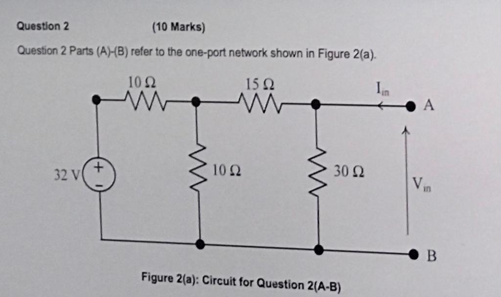 Solved Question 2 (10 Marks) Question 2 Parts (A)-(B) refer | Chegg.com
