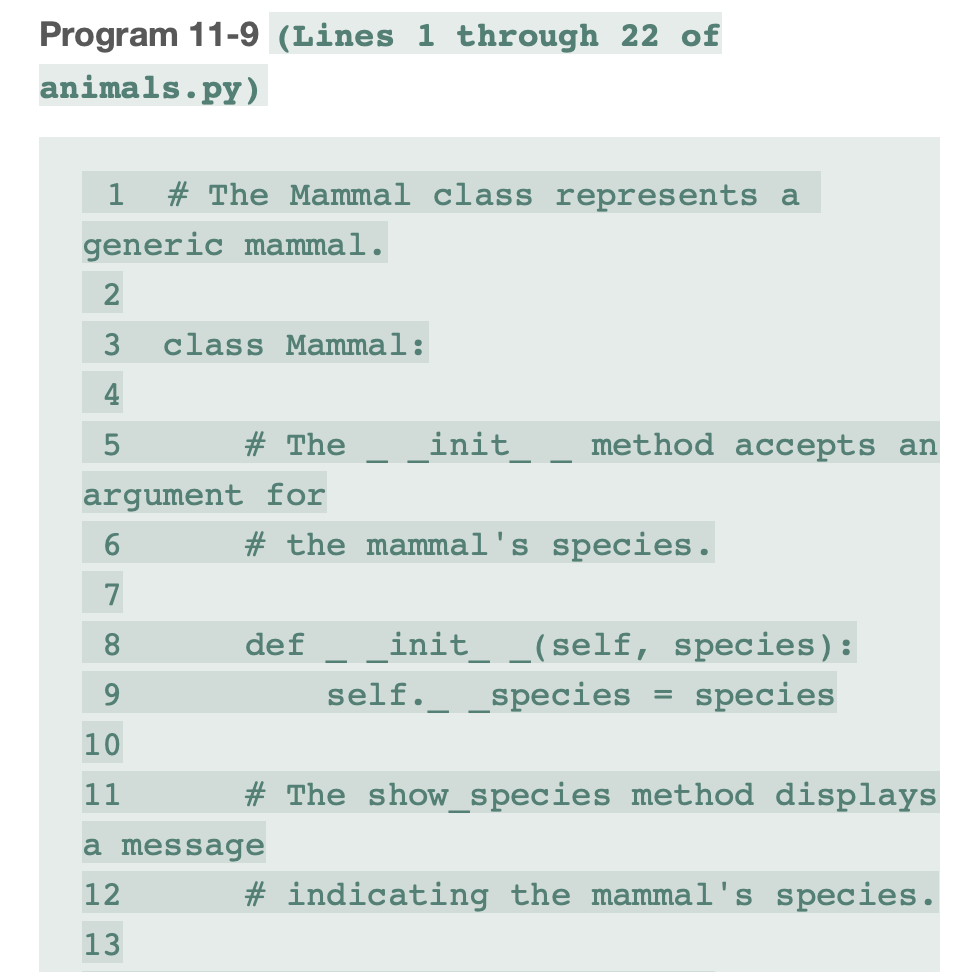 Solved # TODO 11.1 Introduction to Inheritance print("=" * | Chegg.com