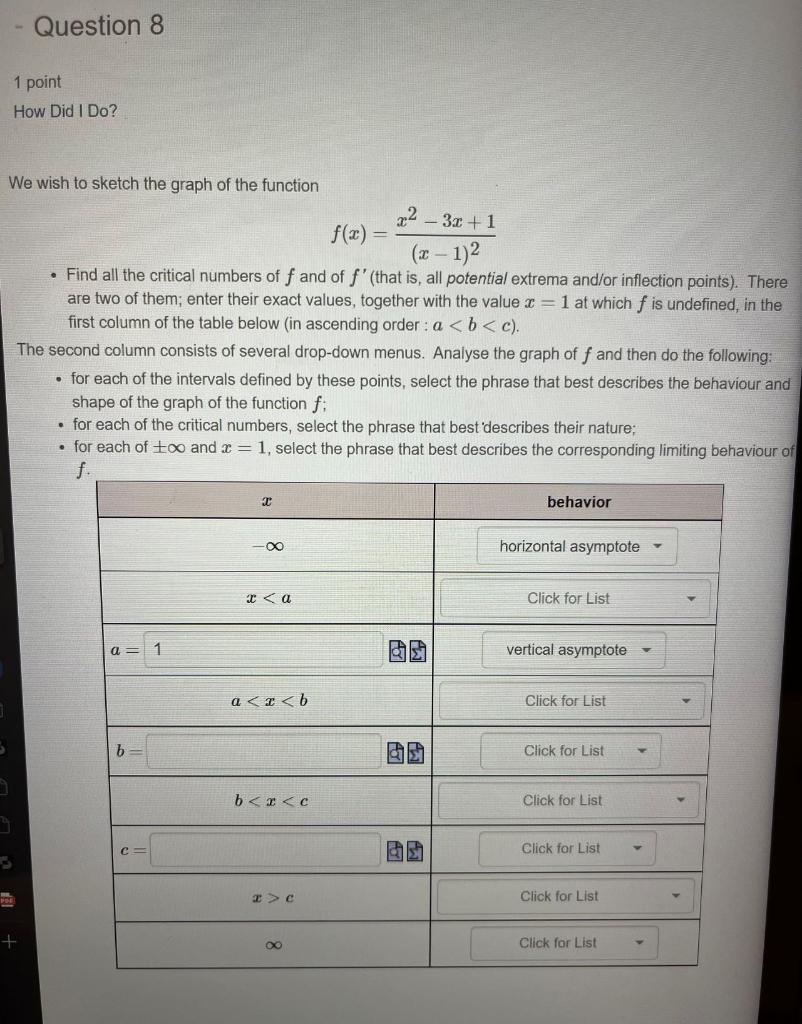 Solved We wish to sketch the graph of the function | Chegg.com