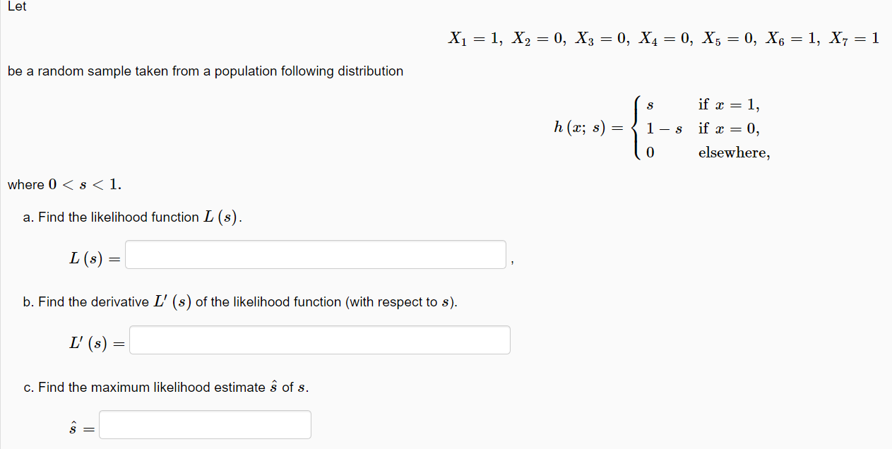Solved Let X1 = 1, X2 = 0, X3 = 0, X4 = 0, X5 = 0, X6 = 1, | Chegg.com