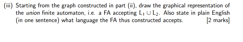 Solved QUESTION 5 The finite automata FA1, and FA2 are shown | Chegg.com