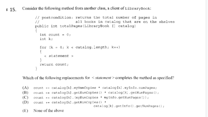 Solved Questions. 13-15.1volve reasoning about classes and | Chegg.com