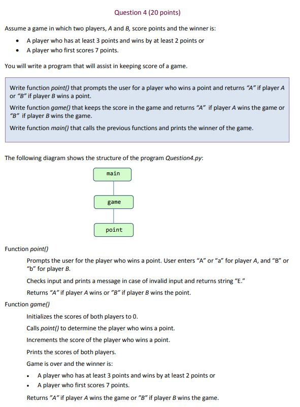 Solved Question 4 (20 points) Assume a game in which two | Chegg.com