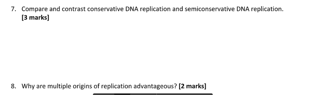 Solved Compare and contrast conservative DNA replication and | Chegg.com