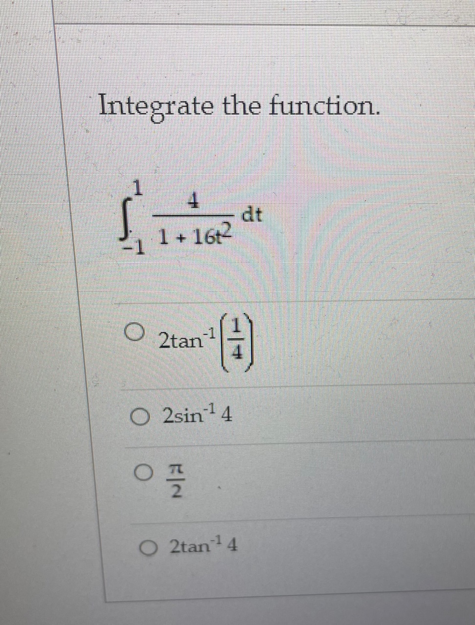 Solved Integrate the | Chegg.com