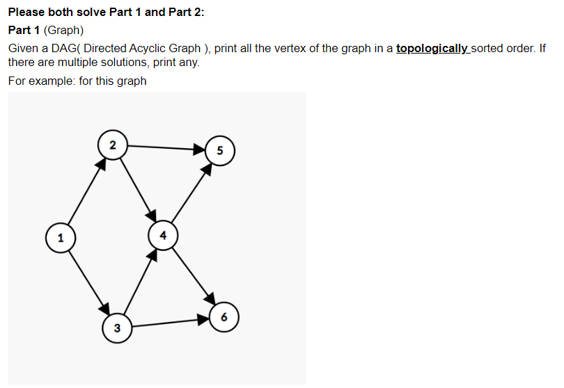 Solved Some of the possible Topological orders can be: 1. | Chegg.com
