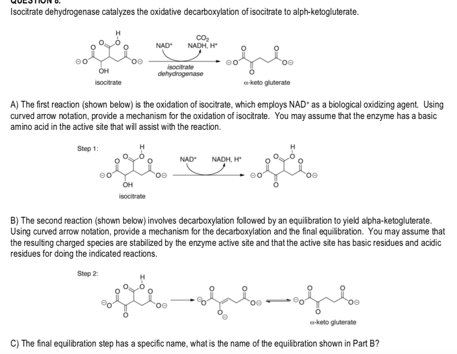 Isocitrate Dehydrogenase Reaction