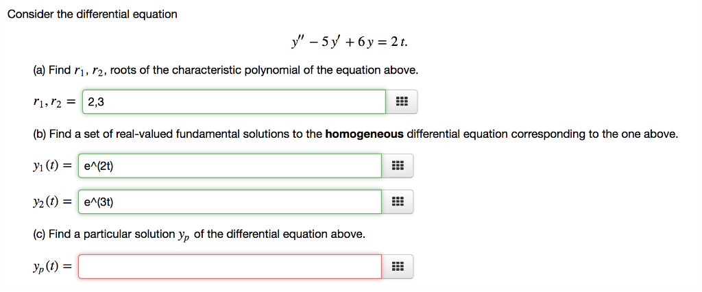 Solved Consider the differential equation (a) Find ri, r2, | Chegg.com