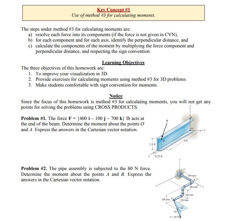 Solved Key Concept #1 Use of method #3 for calculating | Chegg.com