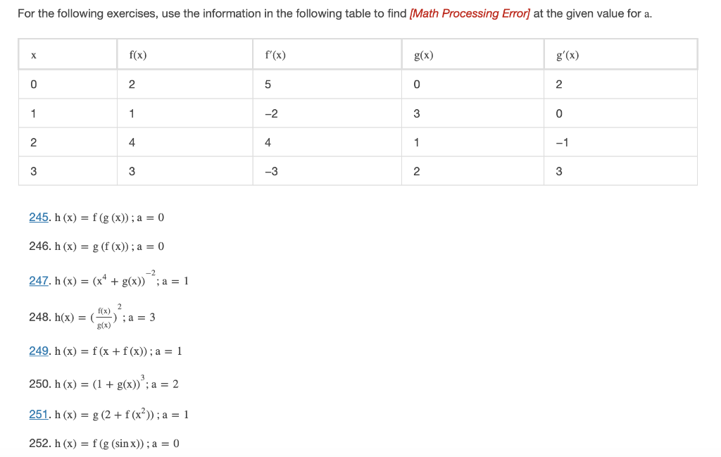 For the following exercises, use the information in | Chegg.com