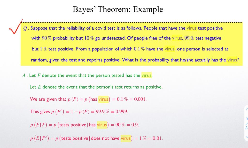 Solved How to solve (c) by using Bayes' theorem, an example | Chegg.com