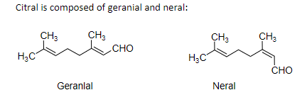 Solved Would you be able to isolate either Citral from lemon | Chegg.com