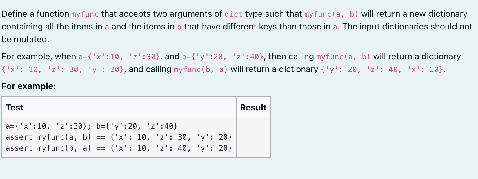 Solved Define a function my func that accepts two arguments | Chegg.com
