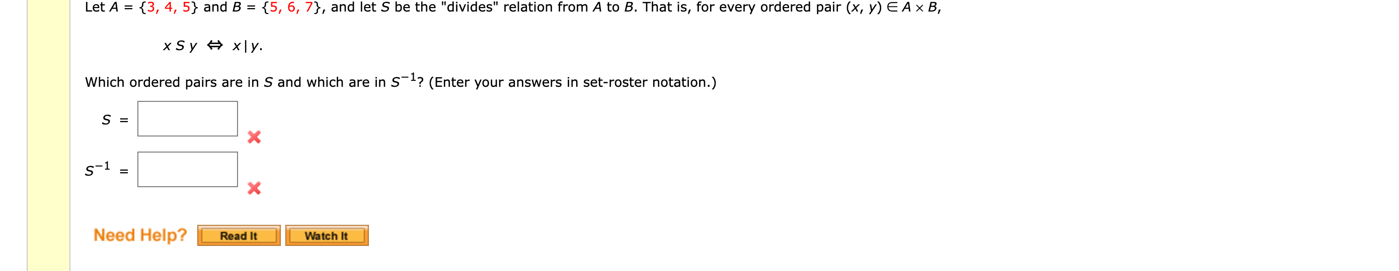 Solved Let A {3 4 5} And B {5 6 7} And Let S Be The