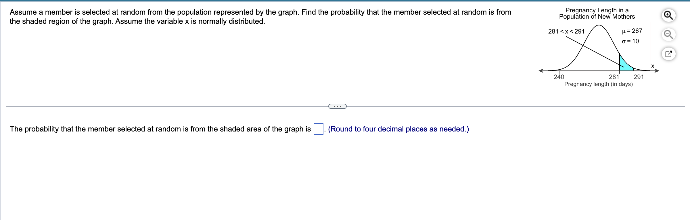 Solved Assume the random variable x is normally distributed | Chegg.com