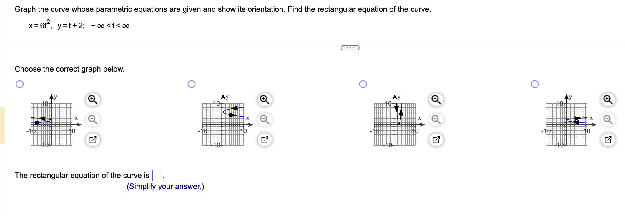 Solved Graph the curve whose parametric equations are given | Chegg.com
