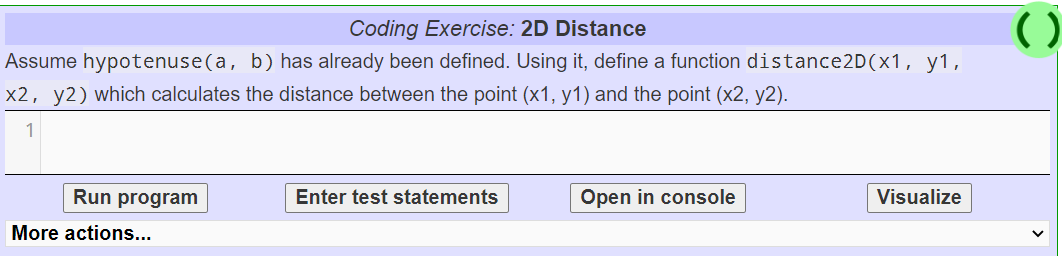 Solved Coding Exercise Hypotenuse Define A Function 1469