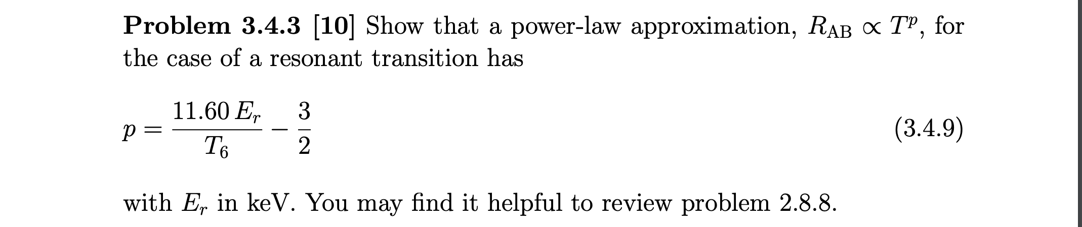 Problem 3.4.3 [10] Show that a power-law | Chegg.com