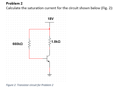Solved Problem 2 Calculate the saturation current for the | Chegg.com