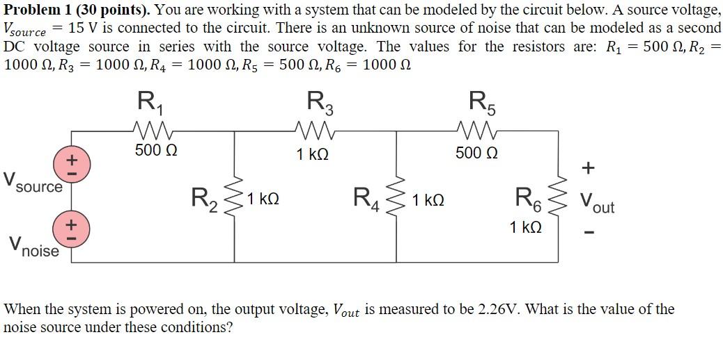 Solved Problem 1 ( 30 points). You are working with a system | Chegg.com