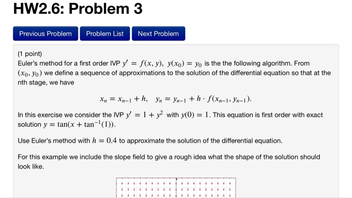 Solved Apply Euler's method to complete the following | Chegg.com