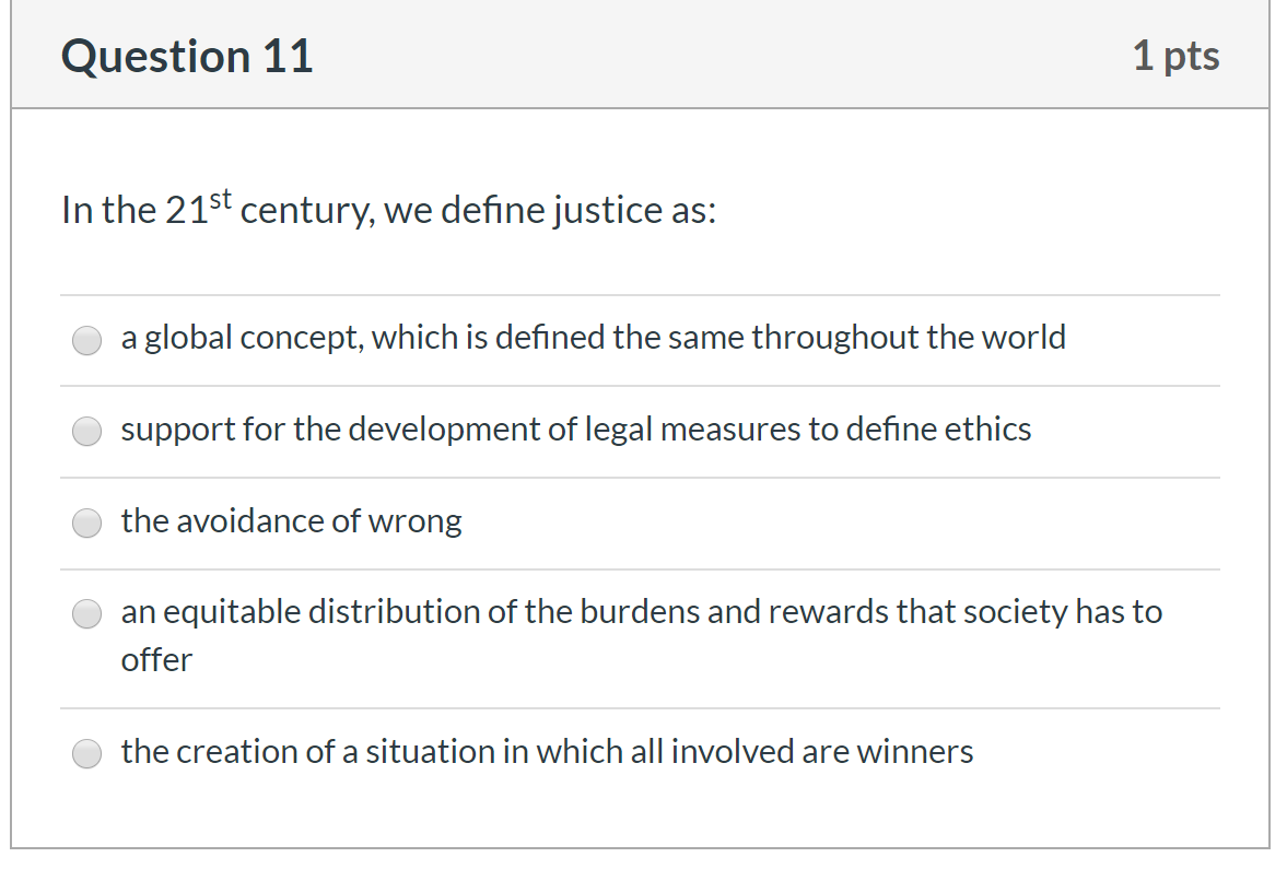 Solved Question 11 1 pts In the 21st century, we define | Chegg.com