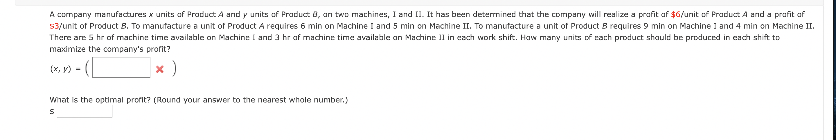 Solved Hello, please use the method of corners. I start to | Chegg.com