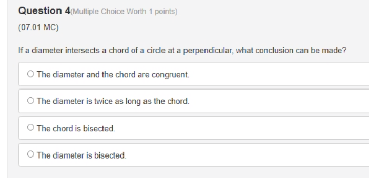 Solved Question 4 Multiple Choice Worth 1 points) (07.01 MC) | Chegg.com