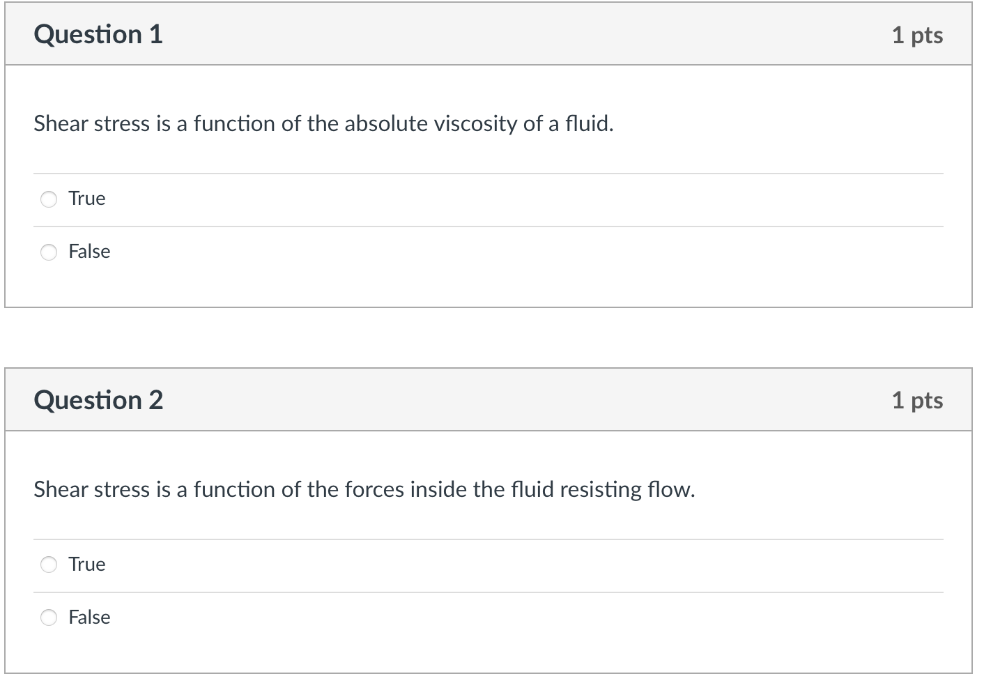 Solved Shear stress is a function of the absolute viscosity | Chegg.com