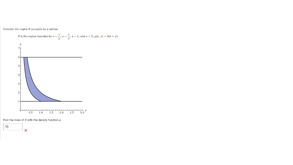 Solved Consider the region R occupied by a lamina. R is the | Chegg.com