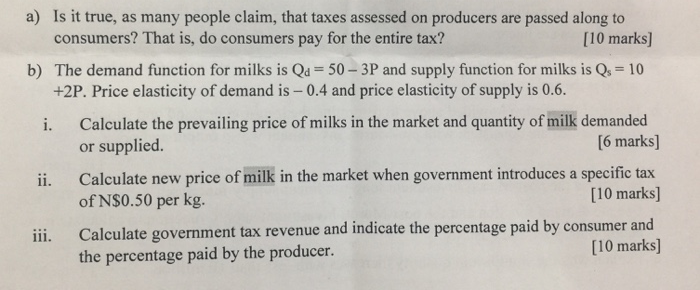 Solved Given the following demand function for beef (Qa = | Chegg.com