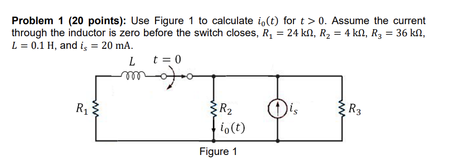 Solved Problem 1 20 Points Use Figure 1 To Calculate 
