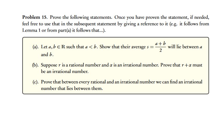 Solved Problem 15. Prove the following statements. Once you | Chegg.com