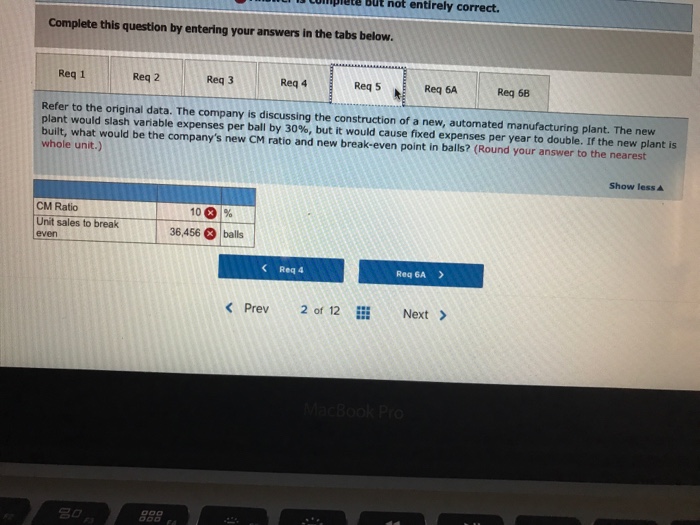 Solved Problem 5-20 CVP Applications: Break-Even Analysis; | Chegg.com