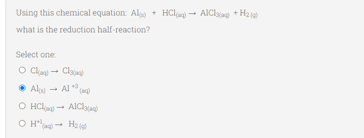 Solved g Using this chemical equation: Als) + HCl(aq) → | Chegg.com